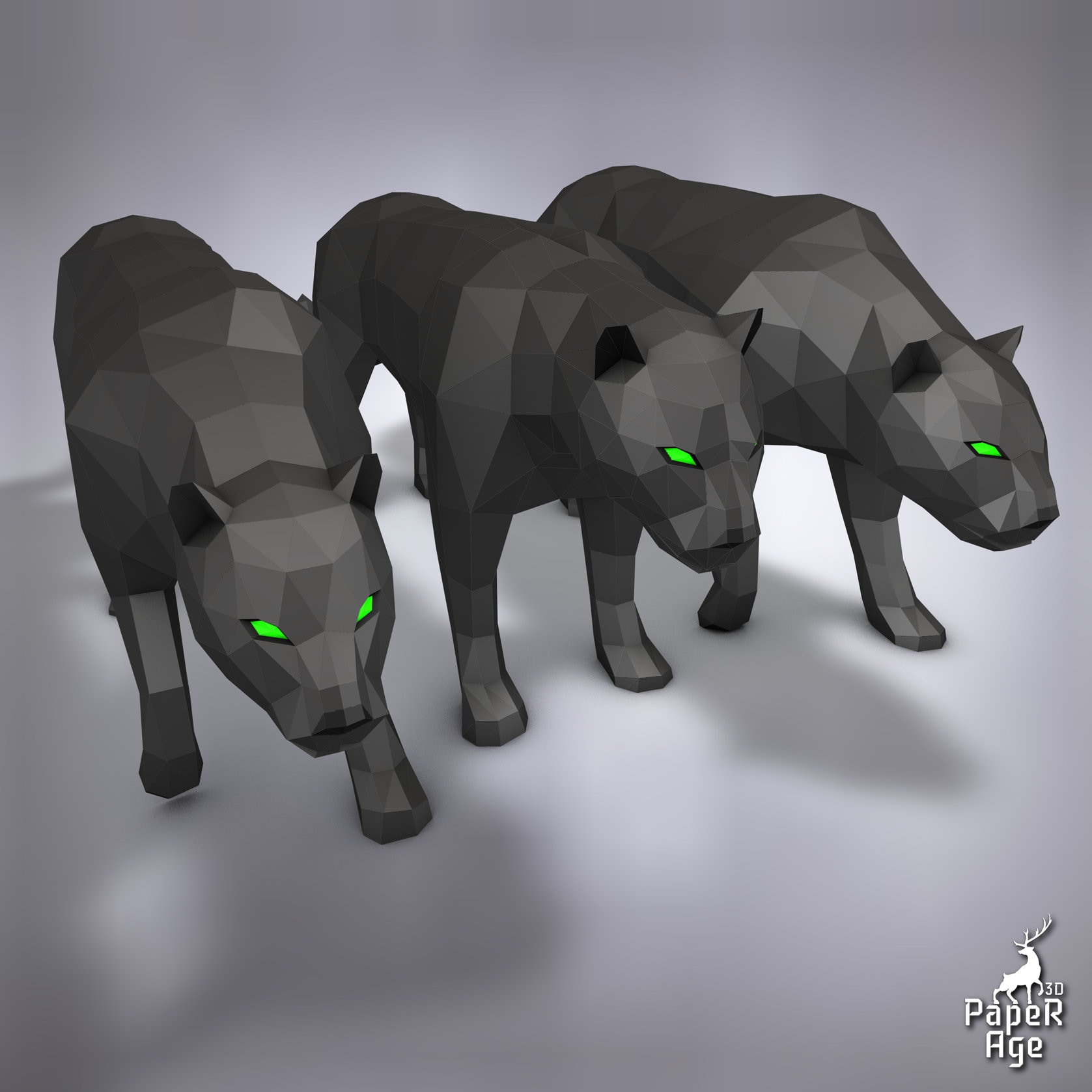 Black Panther Papercraft Pepakura Lowpoly Low Polygon 3D - Etsy Denmark