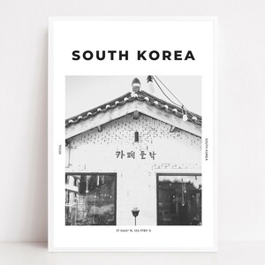 South Korea Print, Seoul Poster, Korean Wall Art, Asia Architecture ...