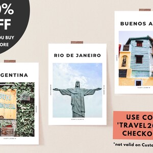 Buenos Aires Print, Caminito Poster Argentina Wall Art South America ...