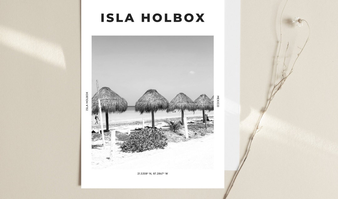 Isla Holbox Print Mexico Poster Beach Wall Art Mexican - Etsy