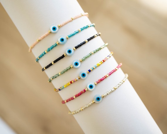 Evil Eye Bracelet Friendship Bracelet Handmade Gifts Good Vibes Gifts Etsy
