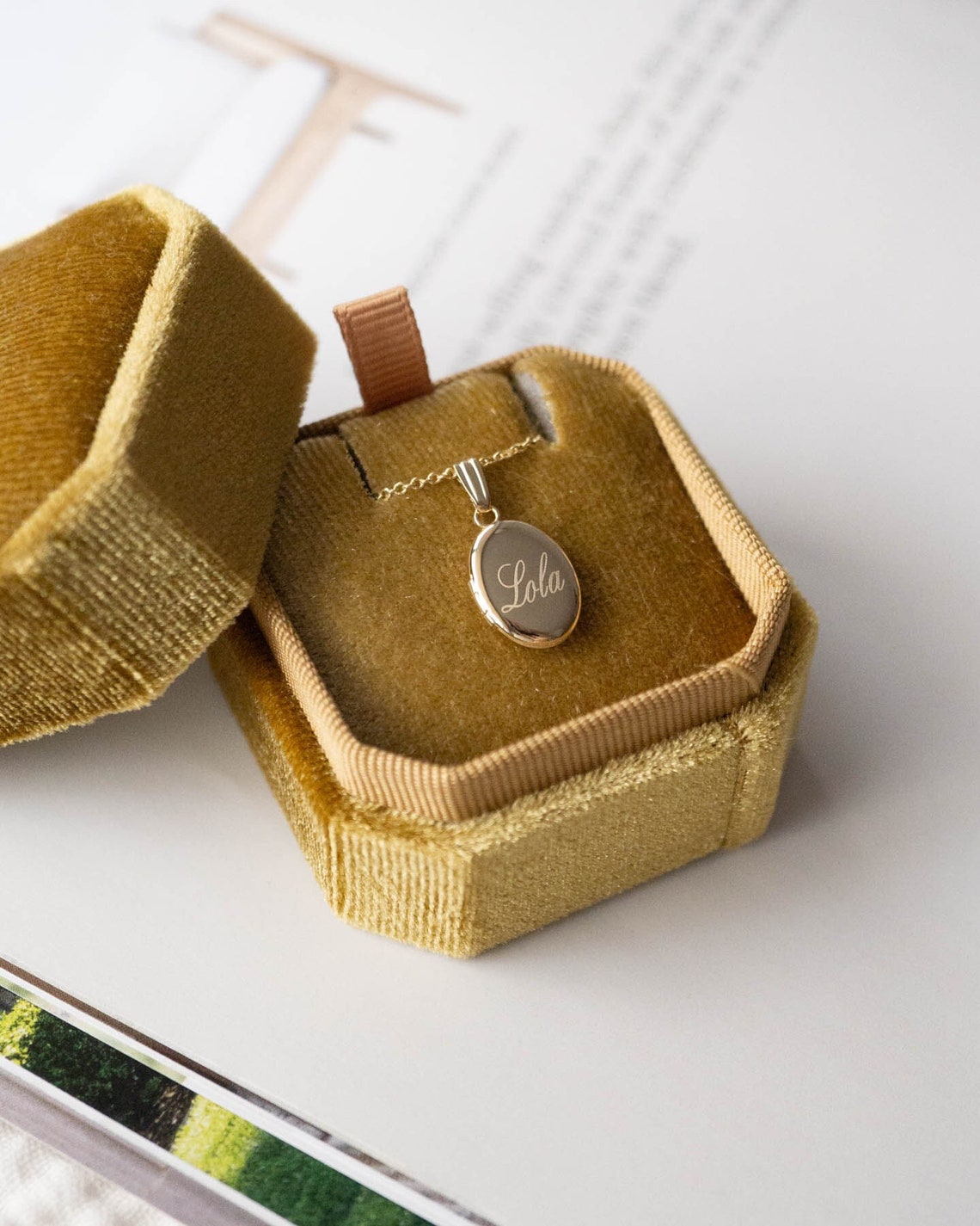 Personalized Name Oval Locket 14K Gold Filled Silver - Etsy