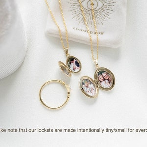 Poppy Flower Oval Locket Necklace, 14K Gold, Silver Personalized Gifts ...