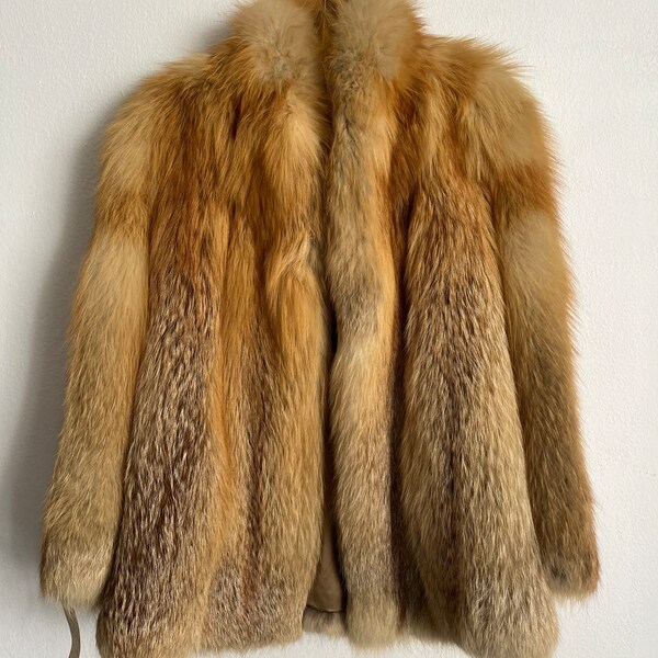 Red Fox Fur Coat - Etsy