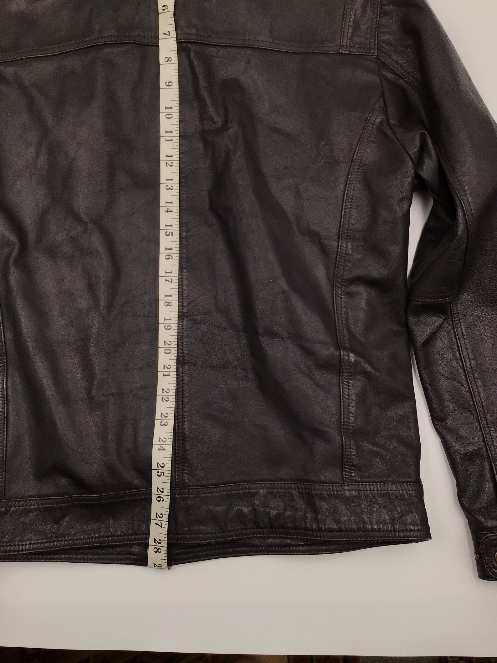 Dark Brown Men's Jacket From Real Leather Rocker Jacket Bomber Style ...