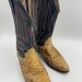 Beige and Black Men's Boots From Real Python Leather Vintage ...