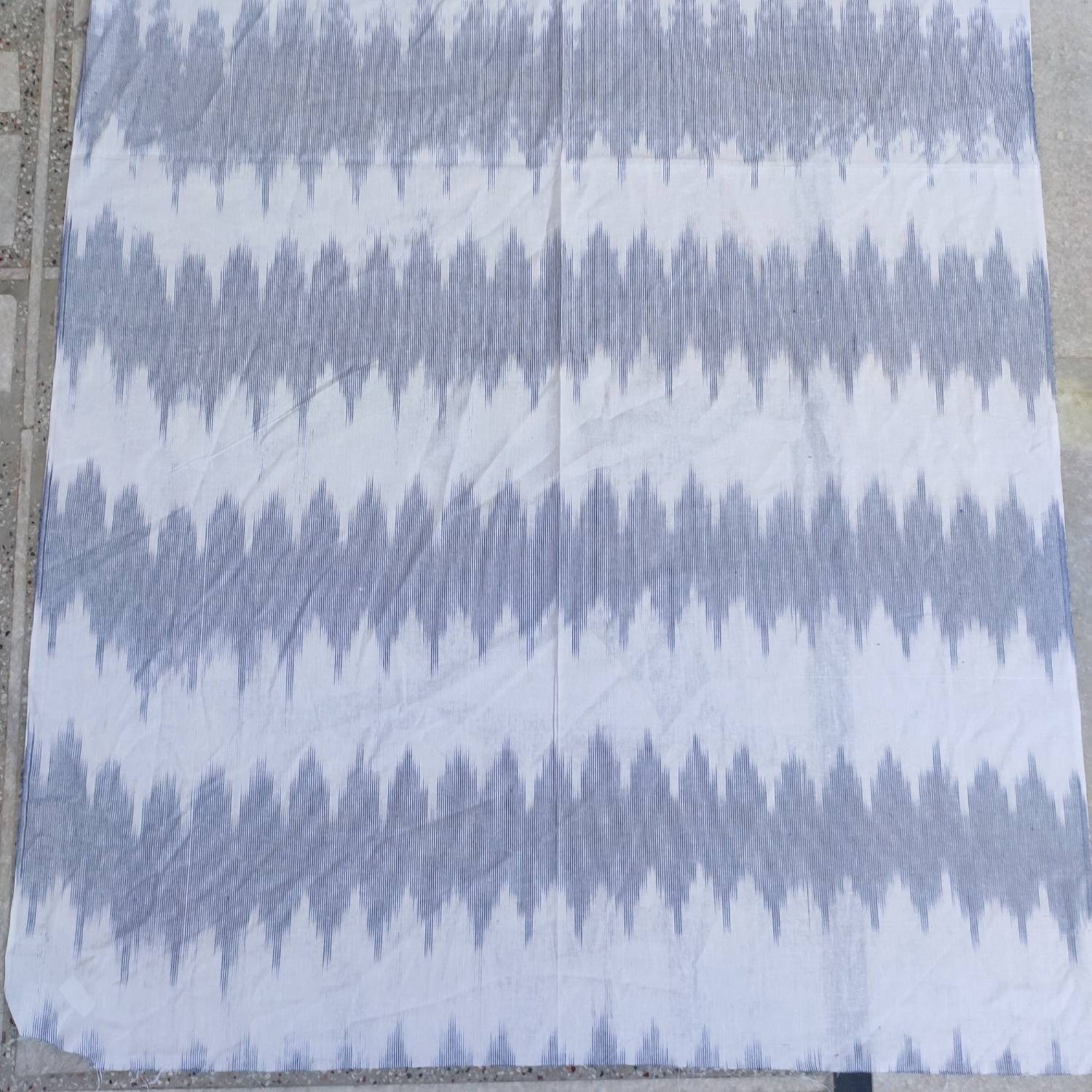 Fine 2/60 Handloom Ikat Fabric Blue Fabric Fashion Fabric - Etsy