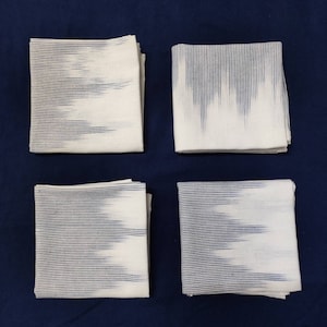 Organic Linen Napkins Set / Natural Pure Washed Linen Napkin Set of 4 ...