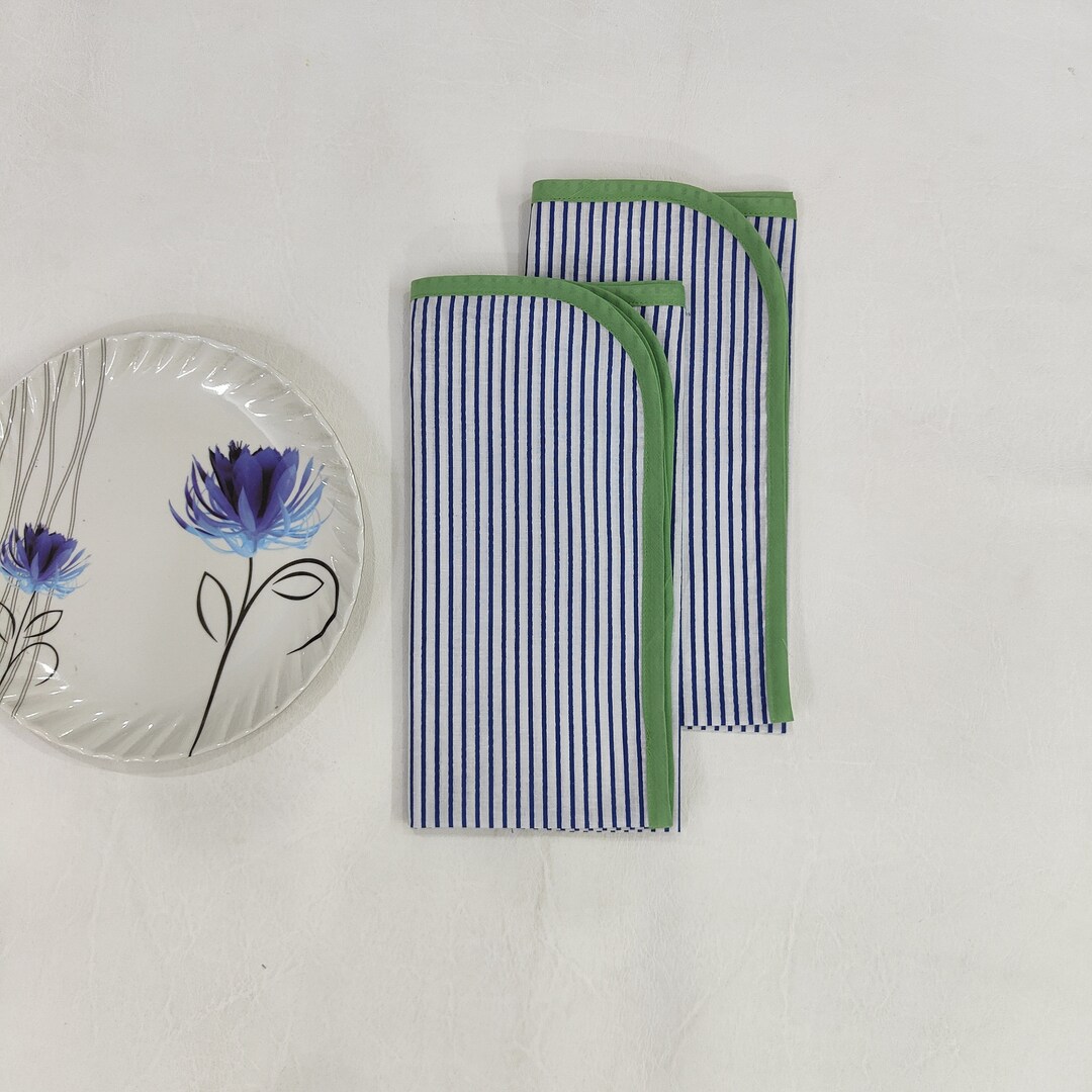 Scallop Piping Scallop Napkin, Cloth Napkins, Indian Cotton Napkins ...