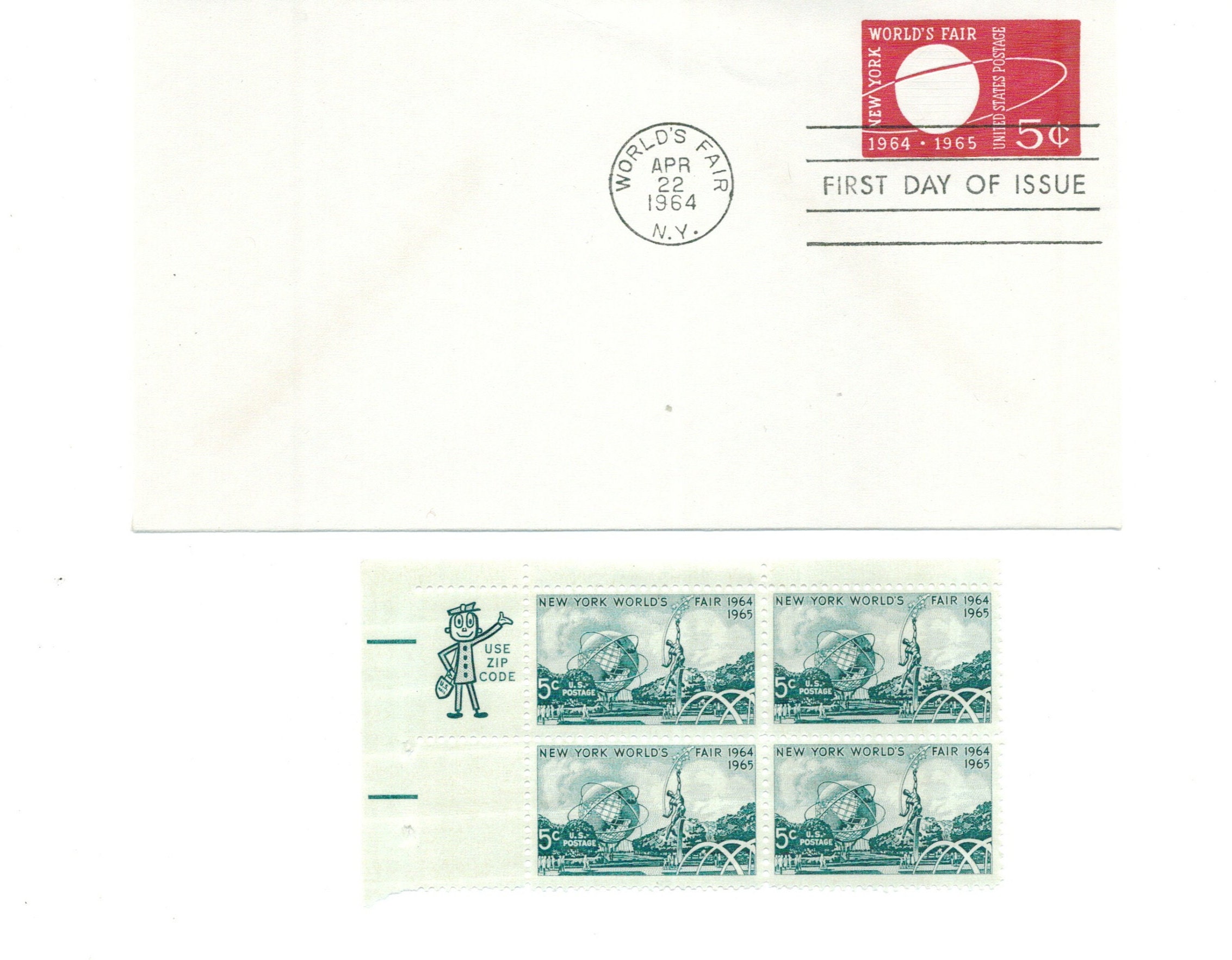 New York World's Fair Collection. 1964 NY Worlds Fair FDC Prestamped ...