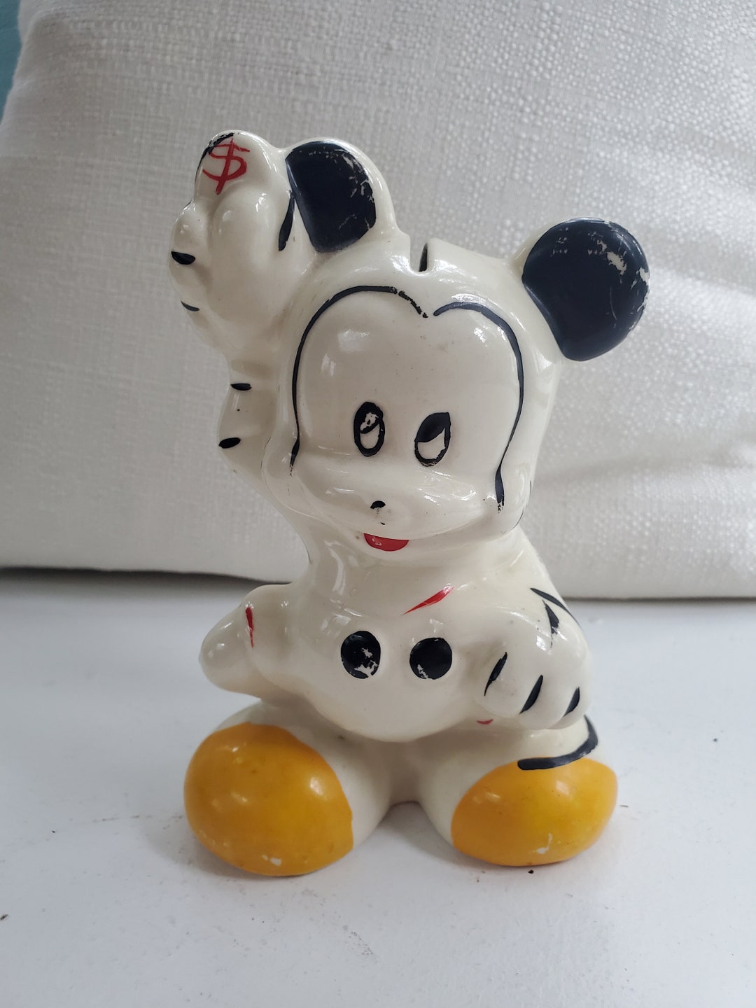 Early Mickey Mouse Ceramic Bank. 1940's. Has Disney Still Slightly ...