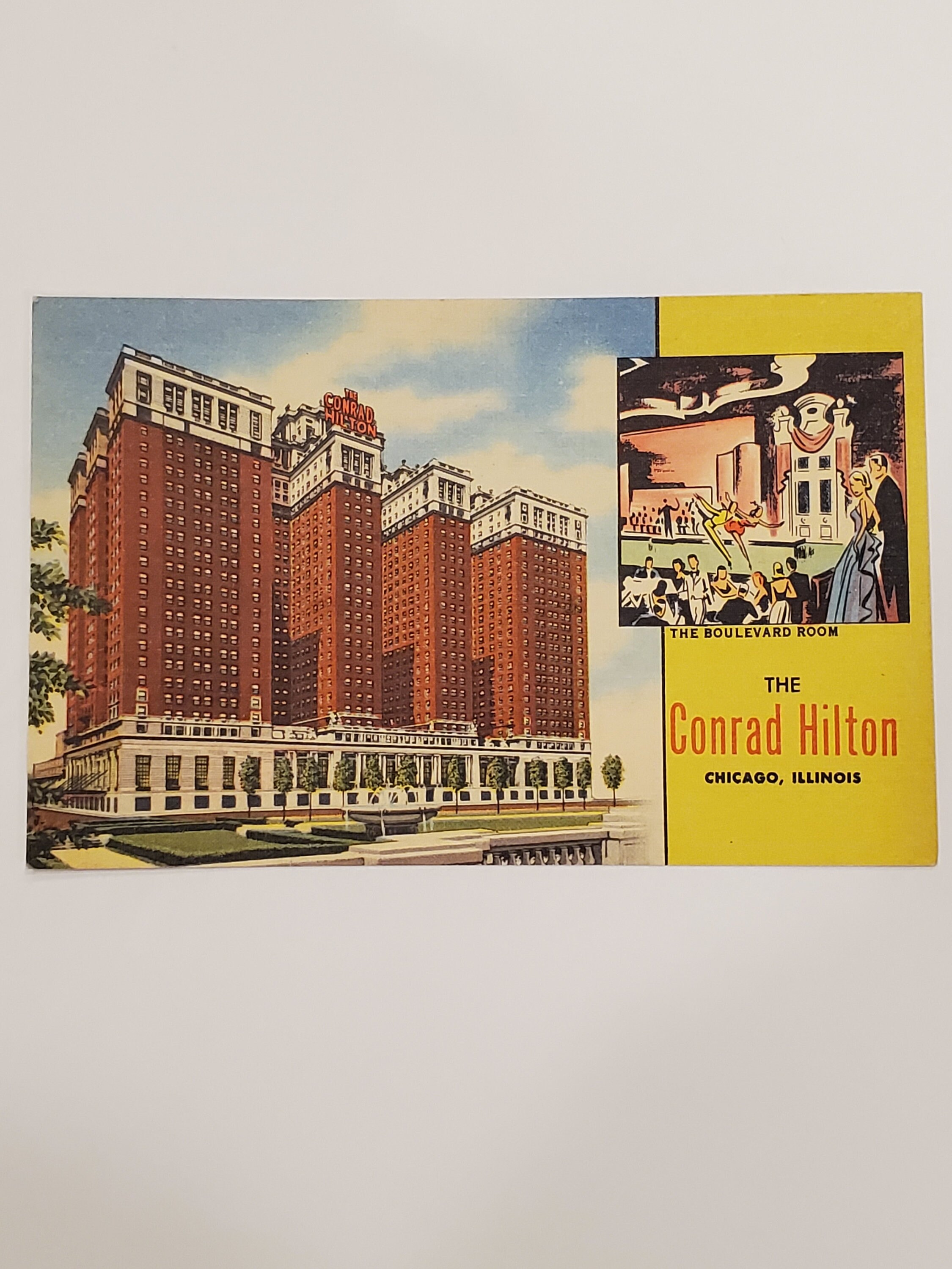 Vintage Hilton Hotel Postcards. the Conrad Hilton Chicago and the ...