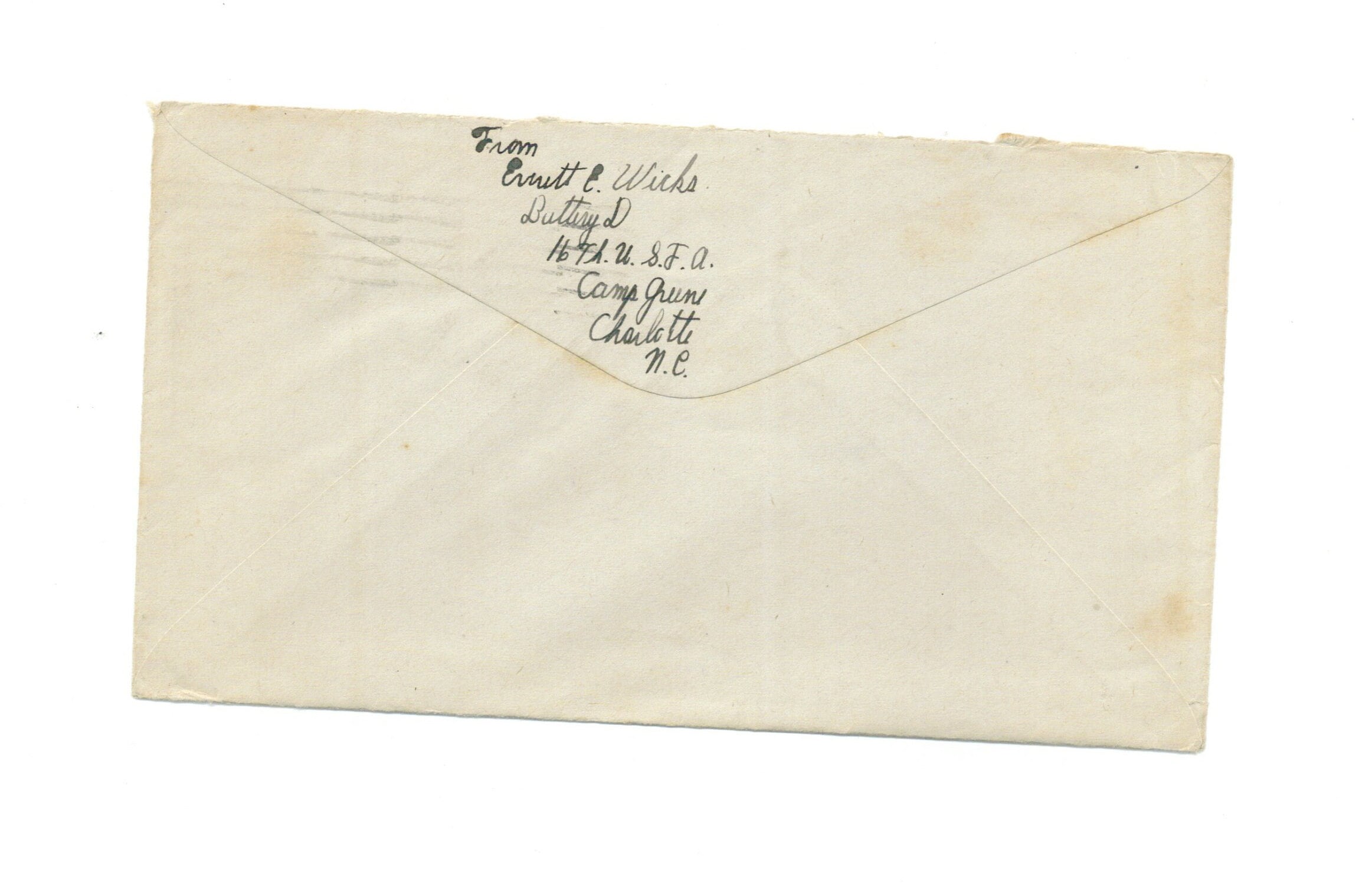 Carta de la Primera Guerra Mundial YMCA Portada con YMCA con los ...