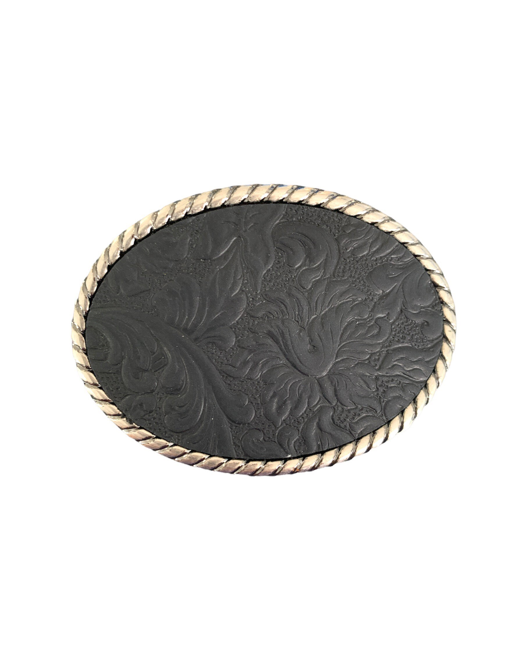 Black Embossed Leather Belt Buckle Interchangeable Belt - Etsy