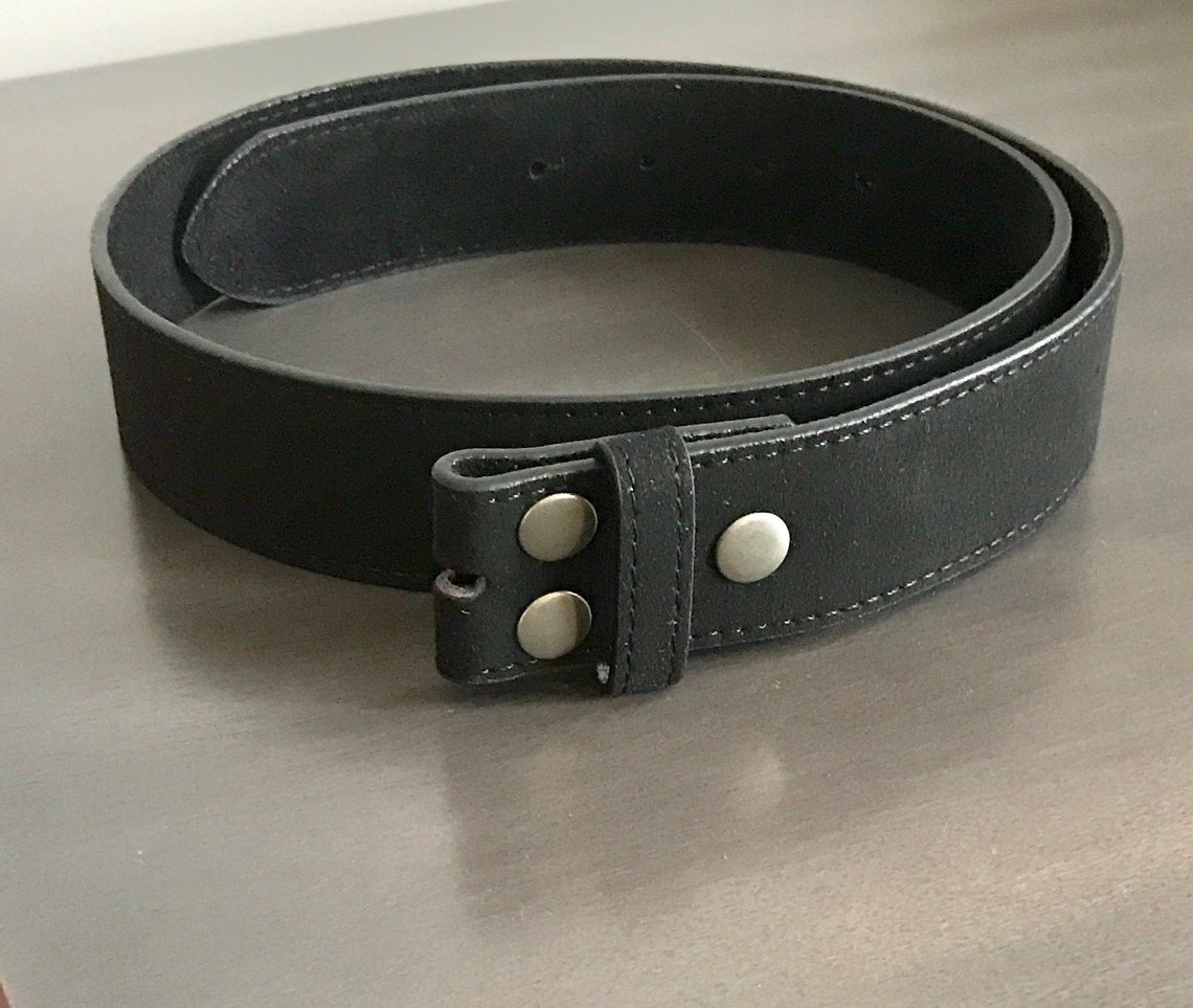 Black Suede Interchangeable Snap Belt Strap, 1.5 Inch - Etsy