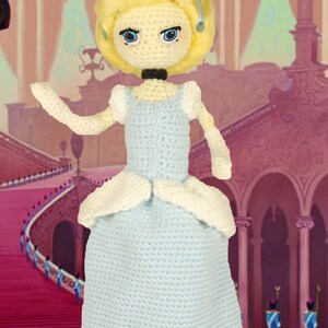 Fairytale Princess Cinderella Inspired Crochet Amigurumi Doll Pattern ...