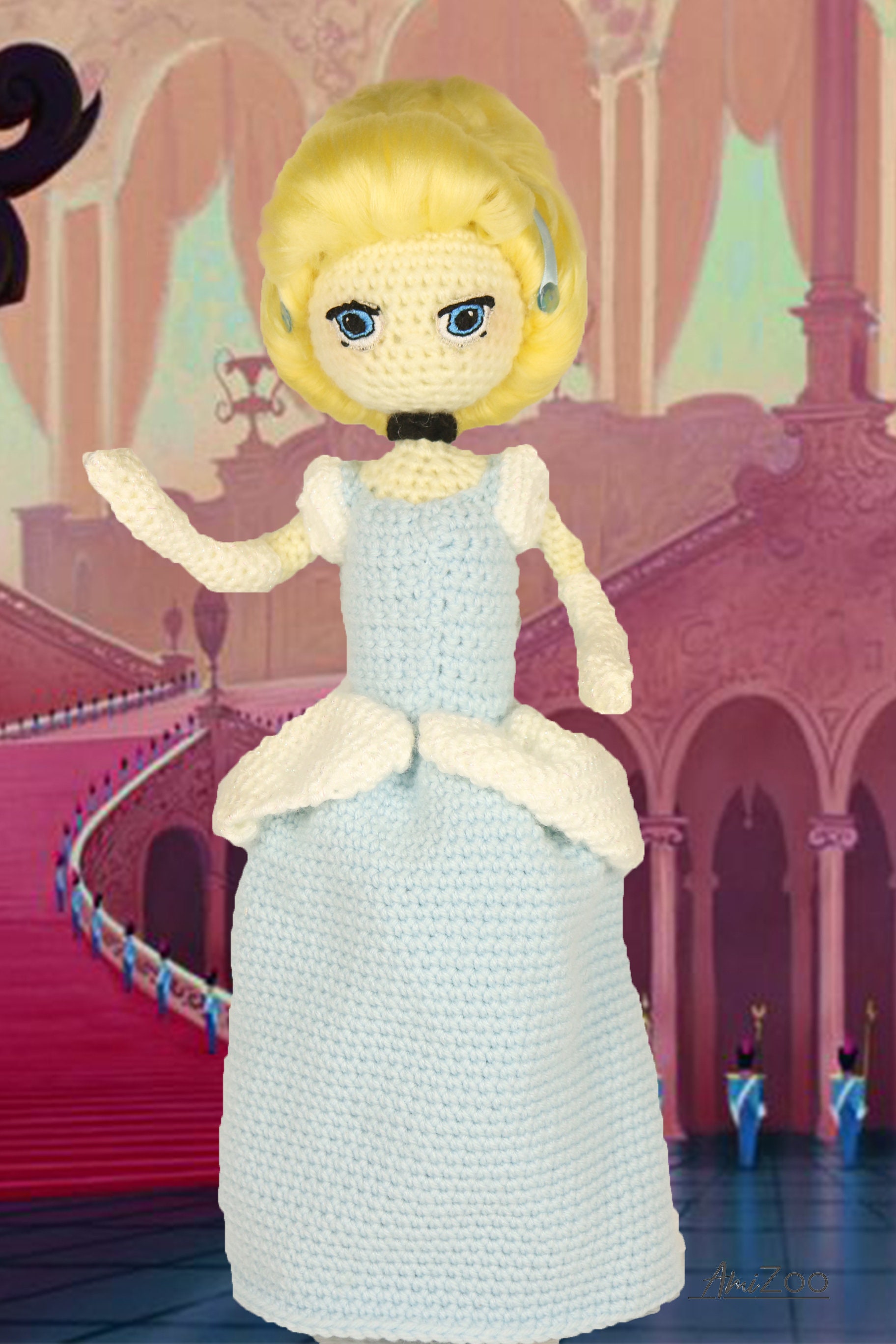 Fairytale Princess Cinderella Inspired Crochet Amigurumi Doll Pattern ...