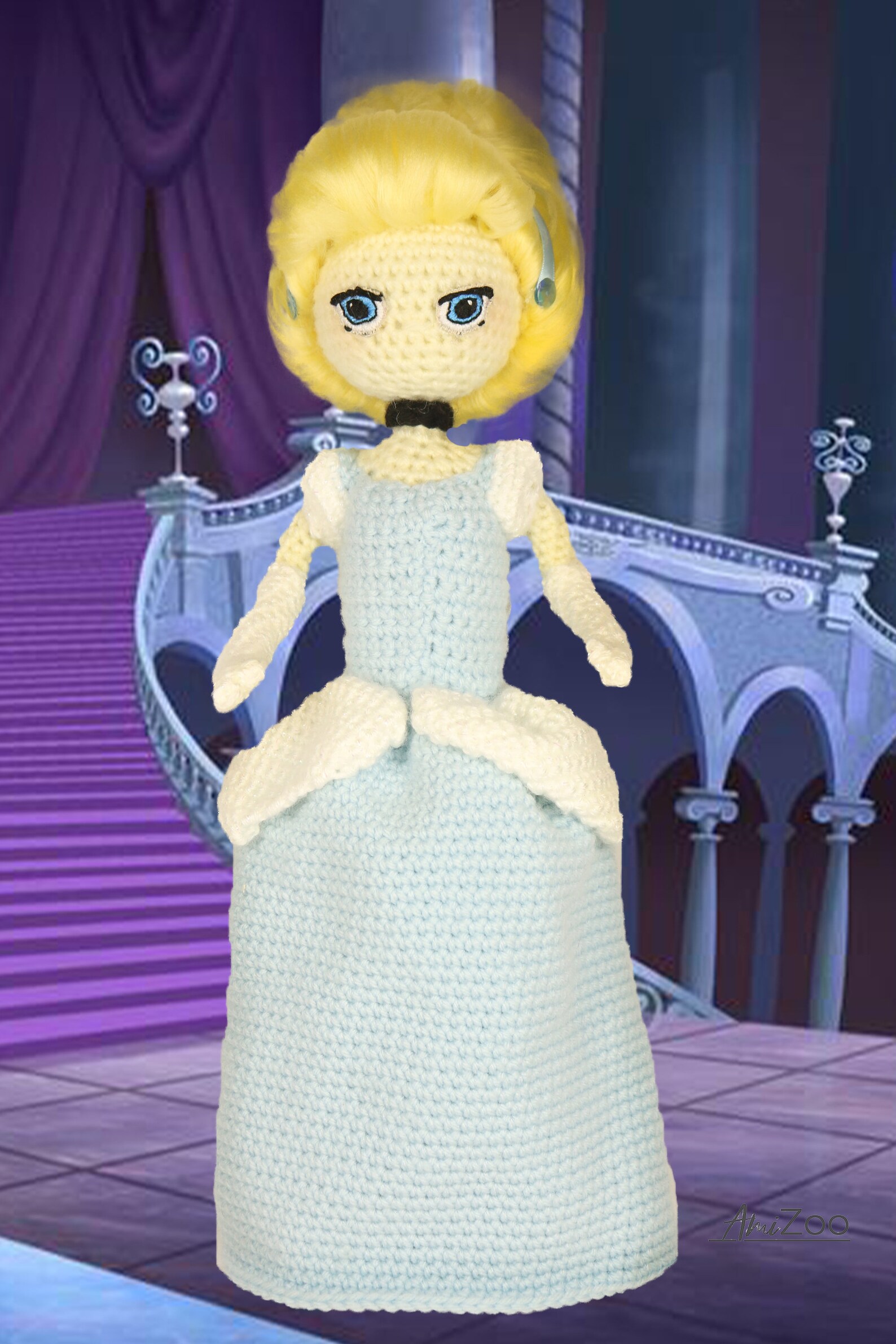 Fairytale Princess Cinderella Inspired Crochet Amigurumi Doll Pattern ...