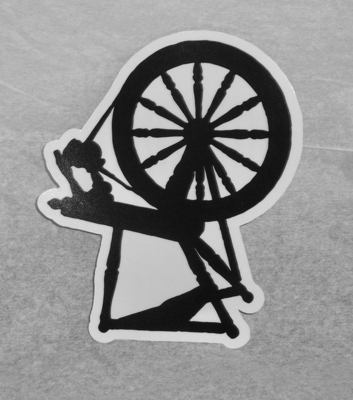 Spinning Wheel Decal 2 | Etsy