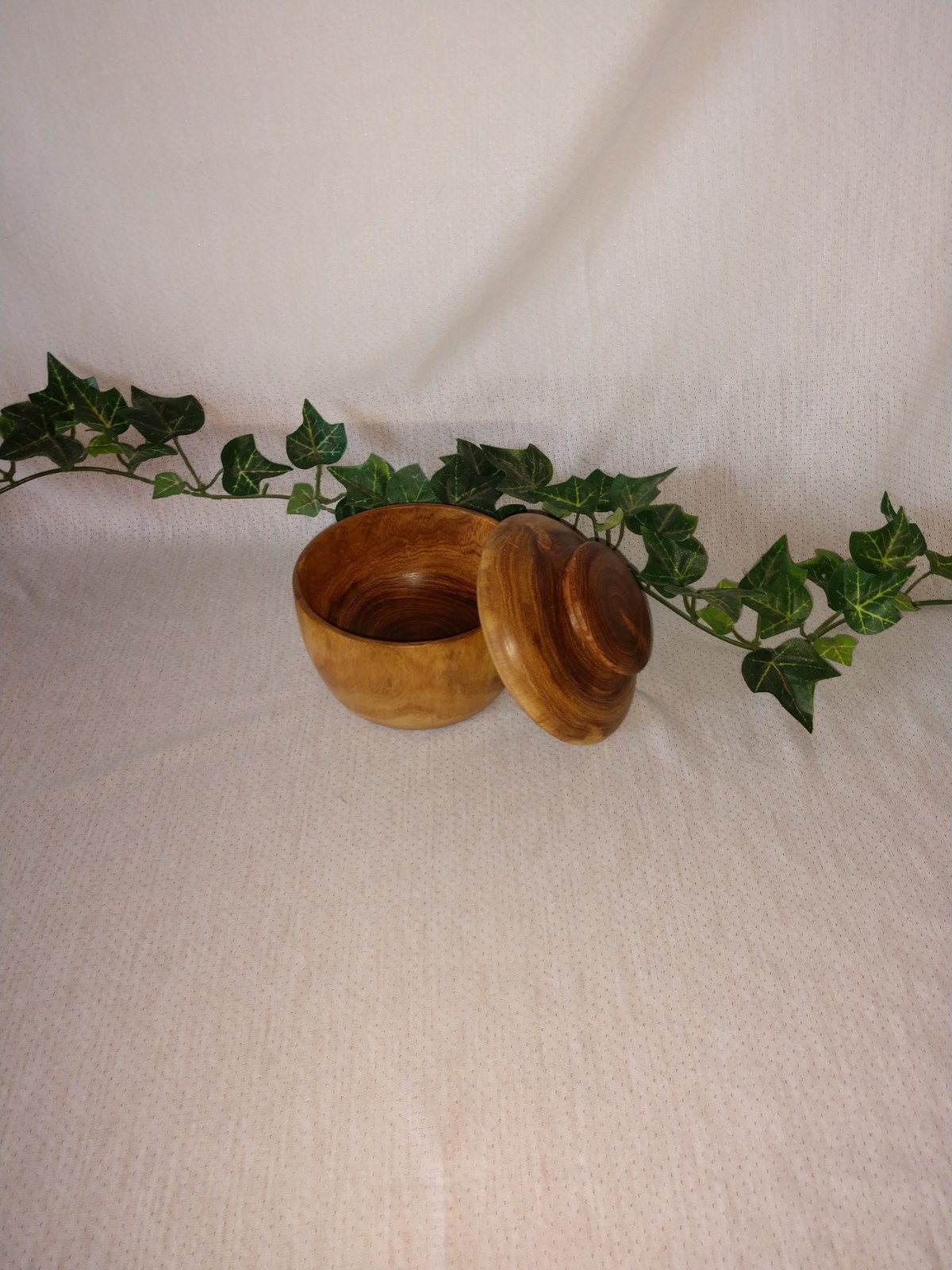 Wood Salt Cellar With Lid Salt Box Wood Spice Box Handmade - Etsy