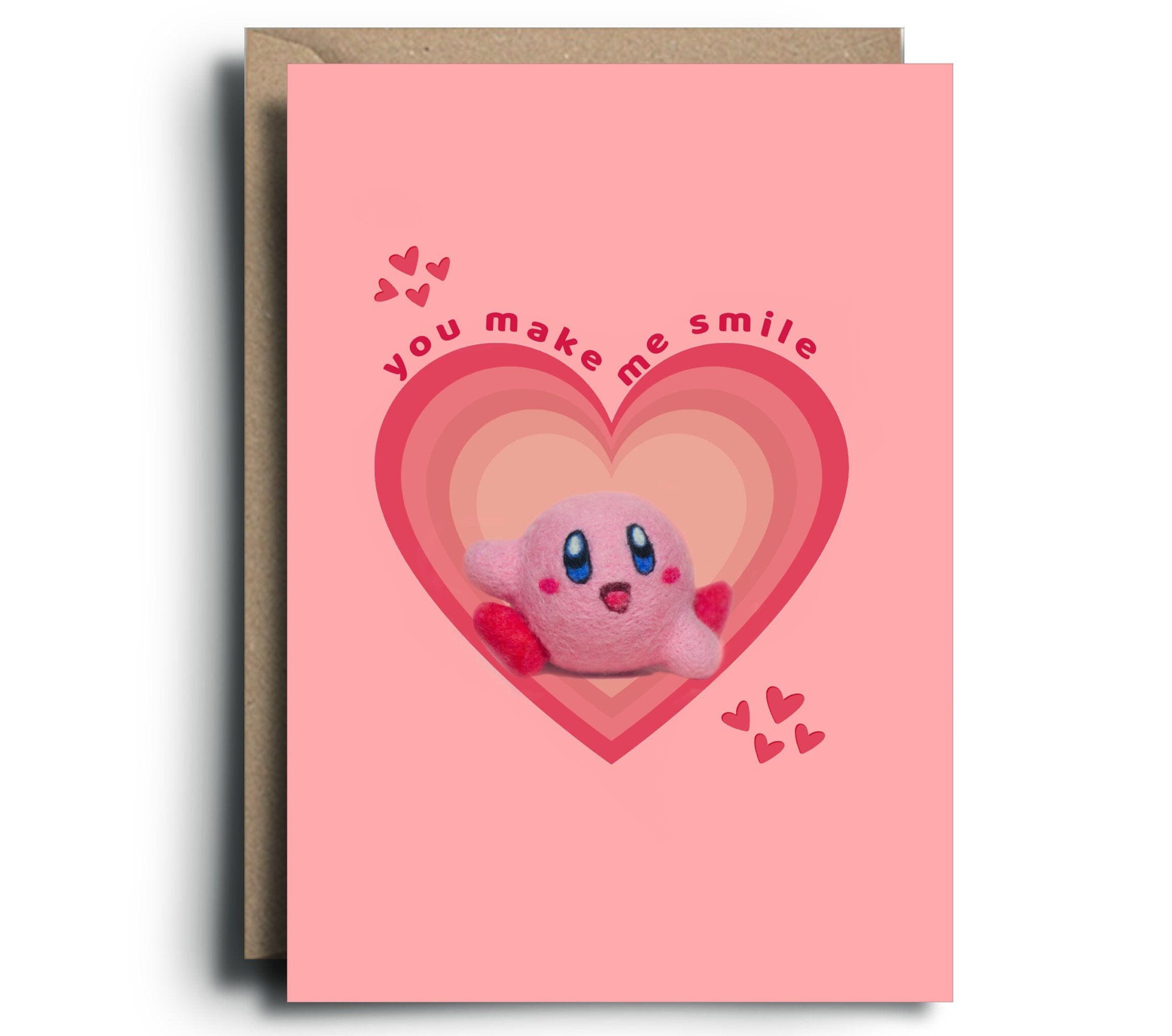 Kirby Card for Nintendo Kirby Lover Anniversary Best Friend Friendship ...
