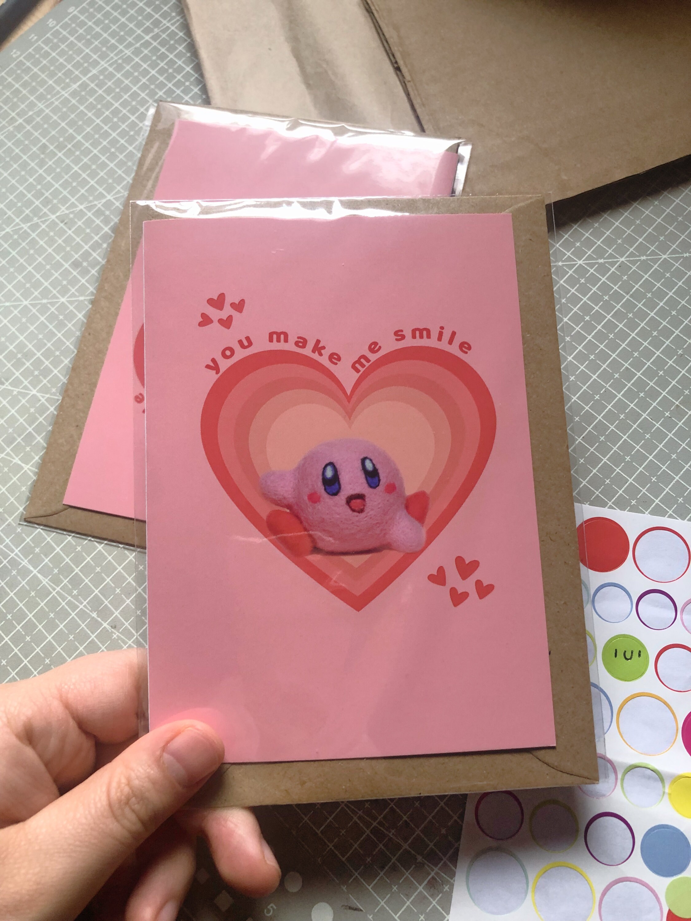 Kirby Card for Nintendo Kirby Lover Anniversary Best Friend Friendship ...
