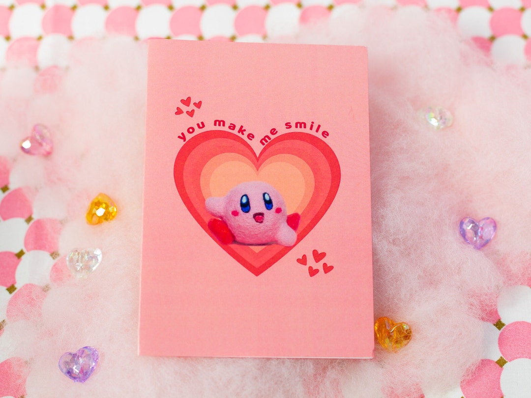 Kirby Card for Nintendo Kirby Lover Anniversary Best Friend Friendship ...