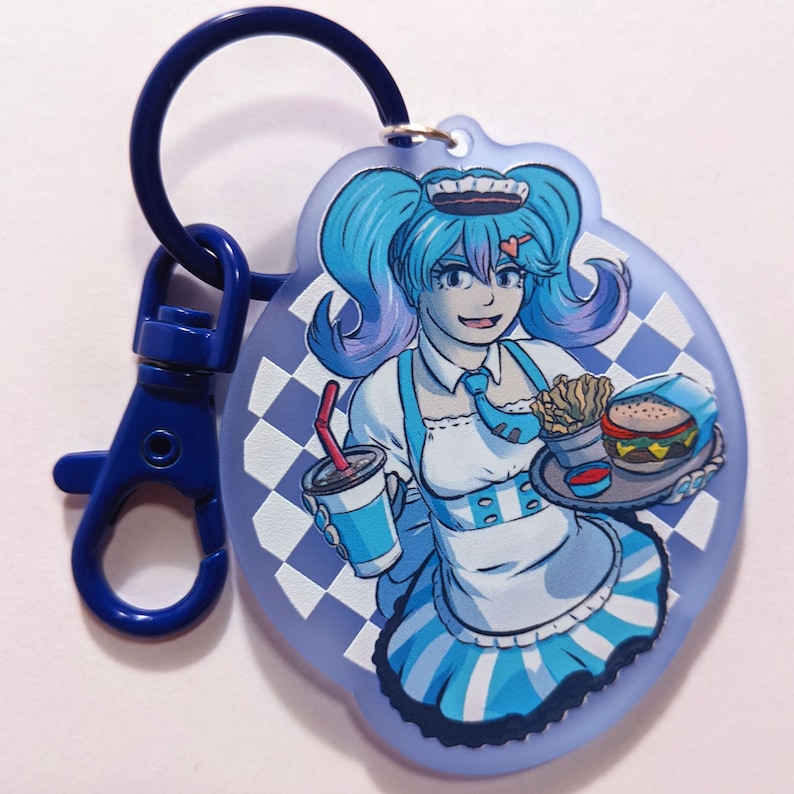 Diner Burger Hatsune Miku Acrylic Charm - Etsy