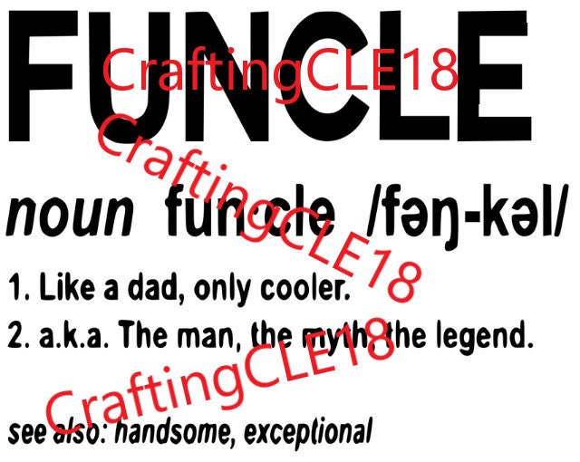 Funcle SVG Instant Download - Etsy