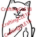 Funny Cat Svg, Funny Cat Fluff You Svg, Cat Middle Finger Svg, Svg File ...