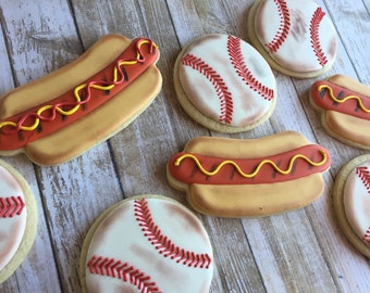Baseball cookies | Etsy