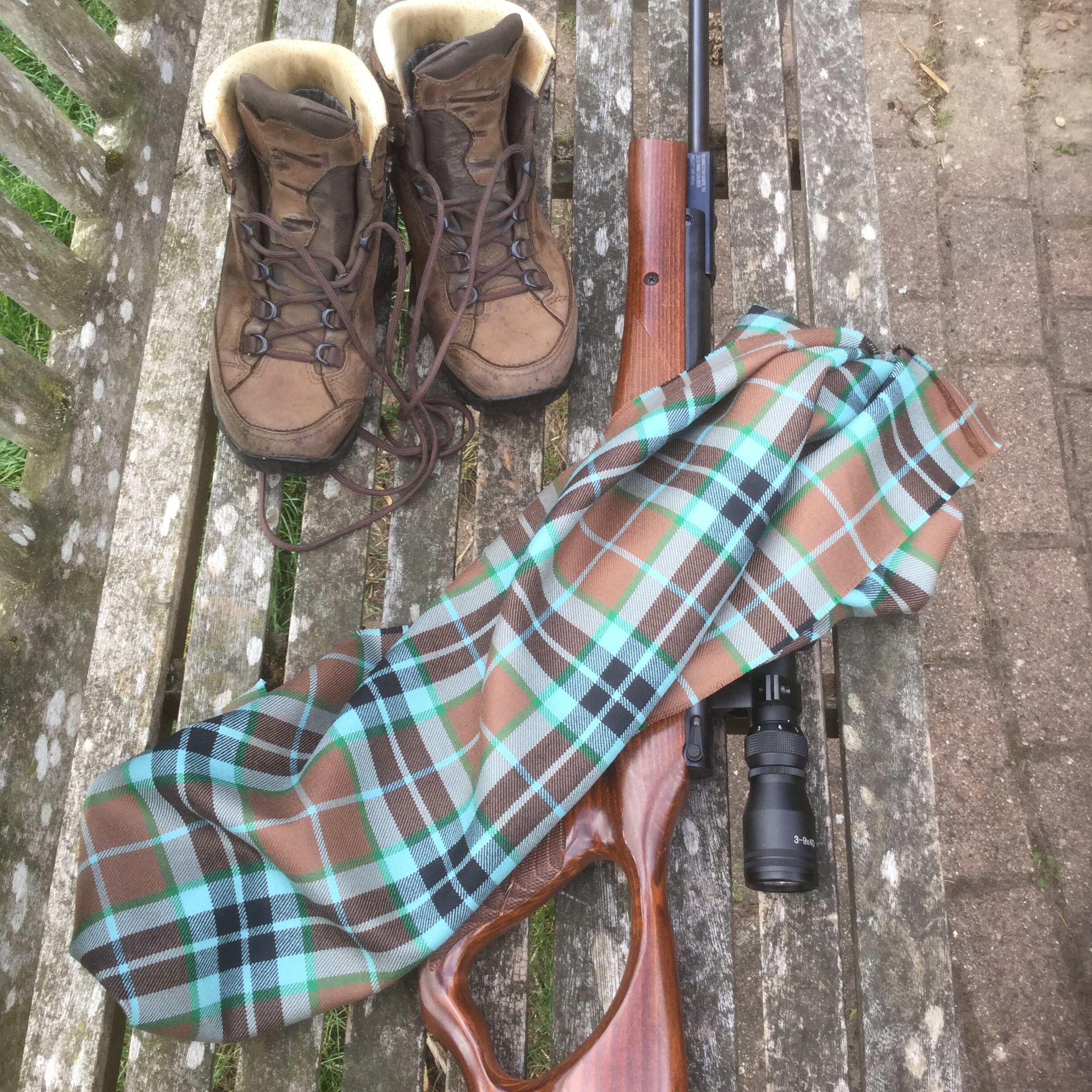 Thompson Hunting tartan infinity scarf Thompson plaid | Etsy