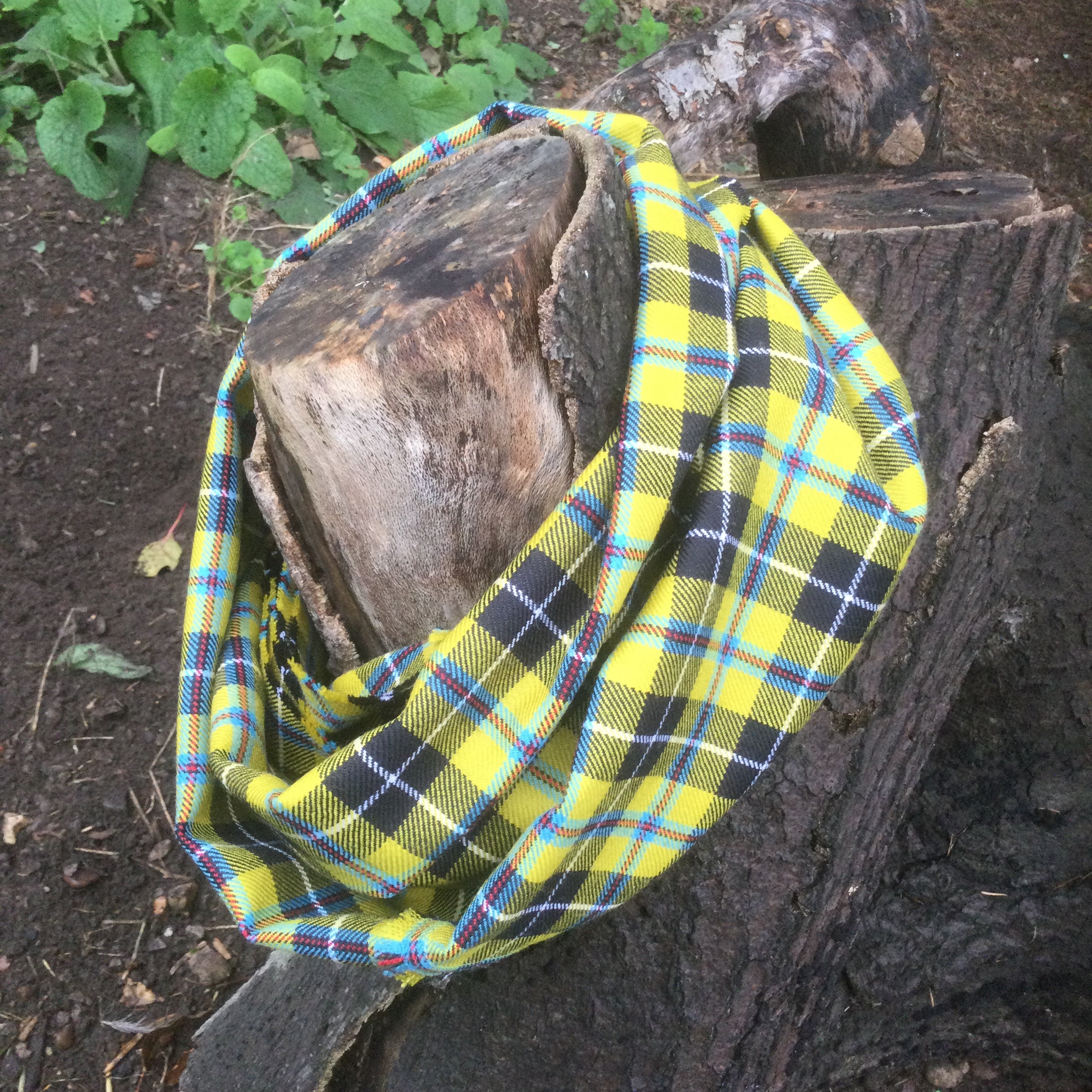 Cornish tartan infinity scarf Cornish plaid infinity scarf | Etsy