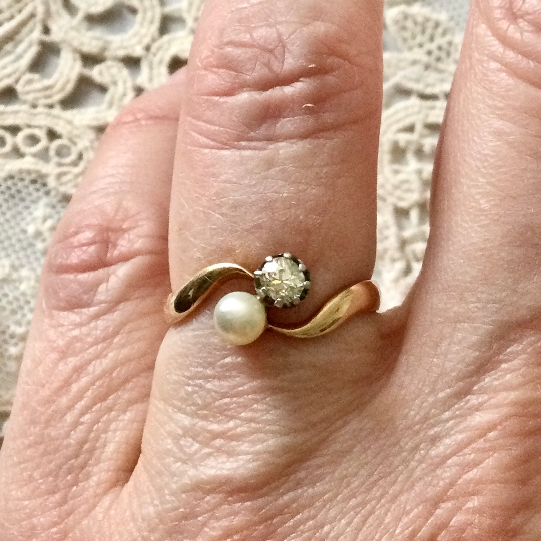 19th FRANCE 18K 750 Gold- Platinum- Antik France Paris Jewel- Stunning ...