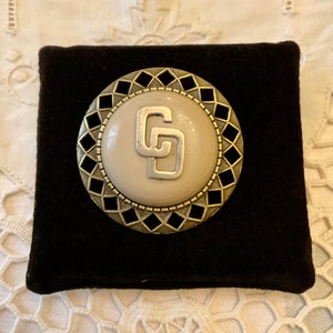 HAUTE COUTURE PARIS Rare Great Brooch Pins - Monogram Cd Luxury ...