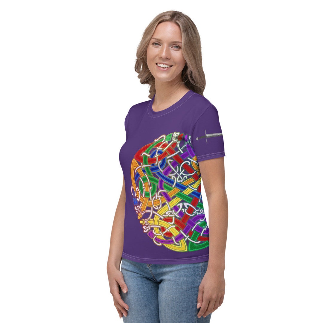 Saxon Knot Femme Cut Shirt Left Side - Etsy