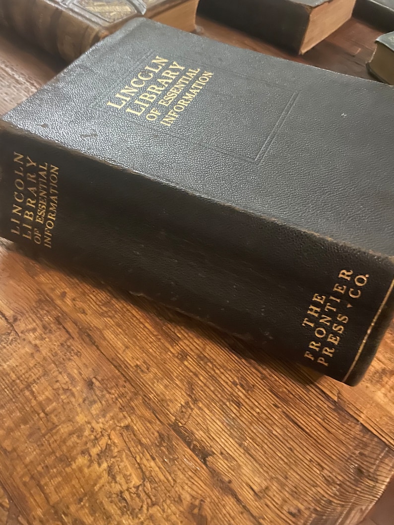 Lincoln Library of Essential Information - Etsy