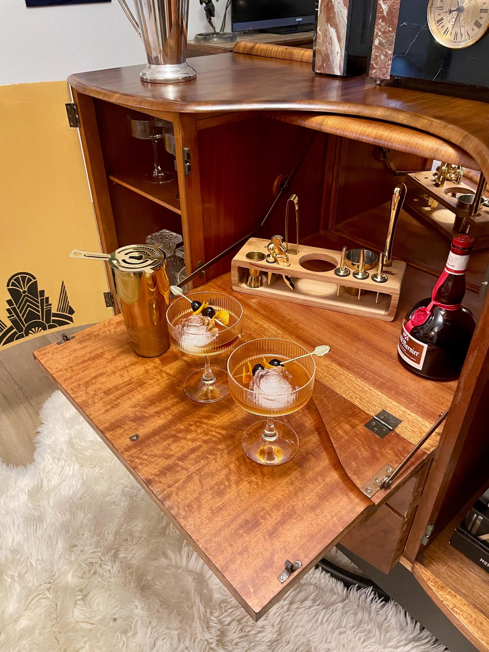 Art Deco Beautility Bar Cabinet/ Cocktail Cabinet. SOLD! Similar Item ...