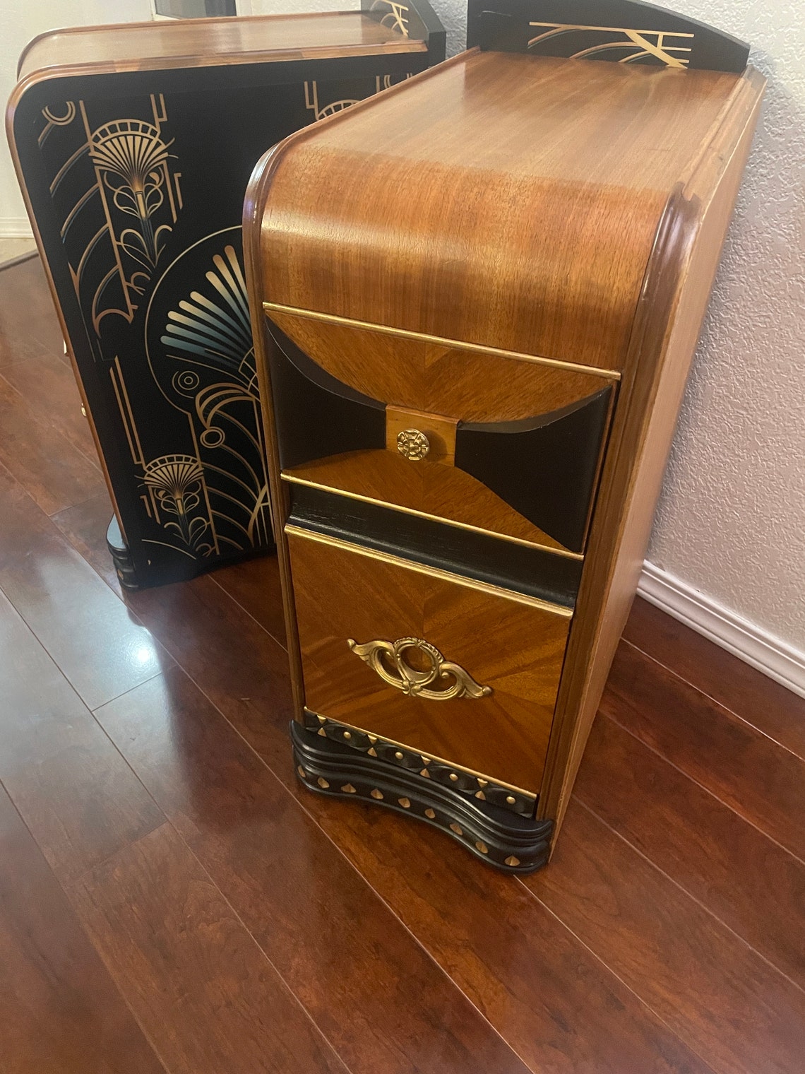 Art Deco Nightstands- Sold! - Etsy