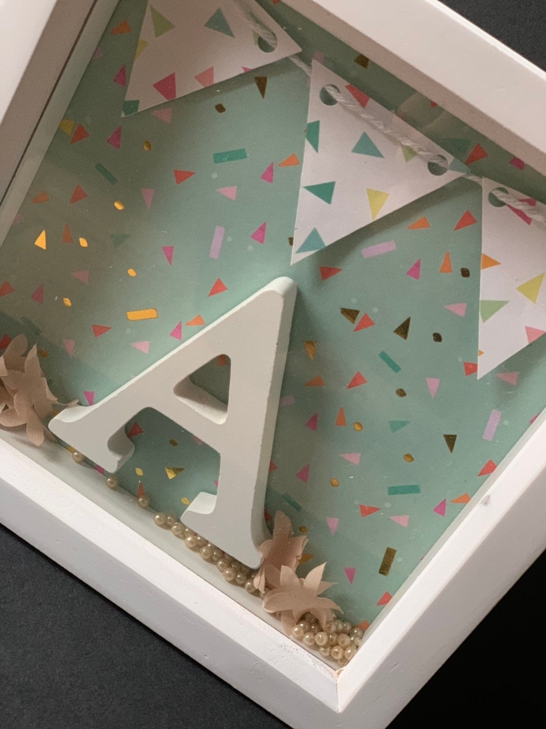 Letter A Shadow Box - Etsy