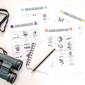 Nature Scavenger Hunt Bundle | All Four Seasons | Instant Download ...