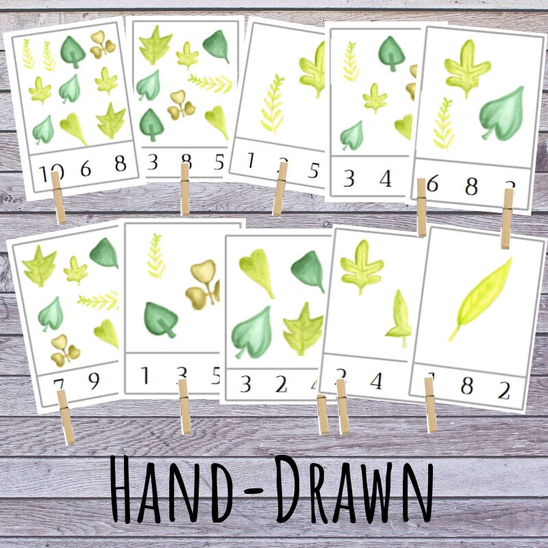 Leaf Count and Clip Set - Etsy