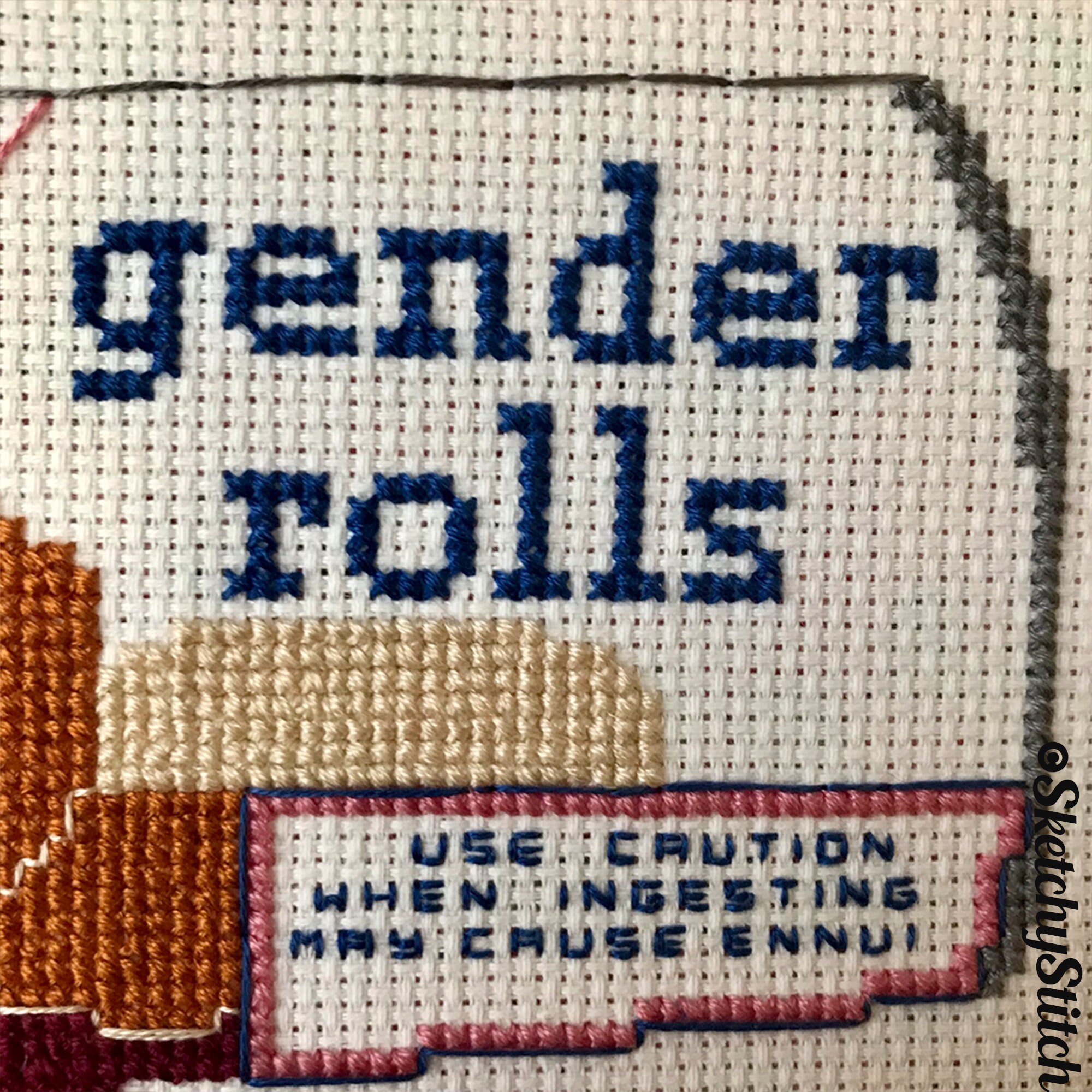 PATTERN Gender Rolls Instant PDF Download Modern Subversive Feminist ...