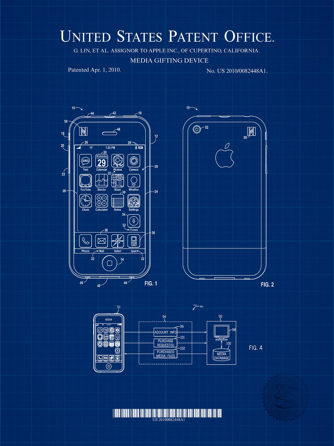 2010 Apple Iphone Patent Print Early iPhone Patent Vintage | Etsy