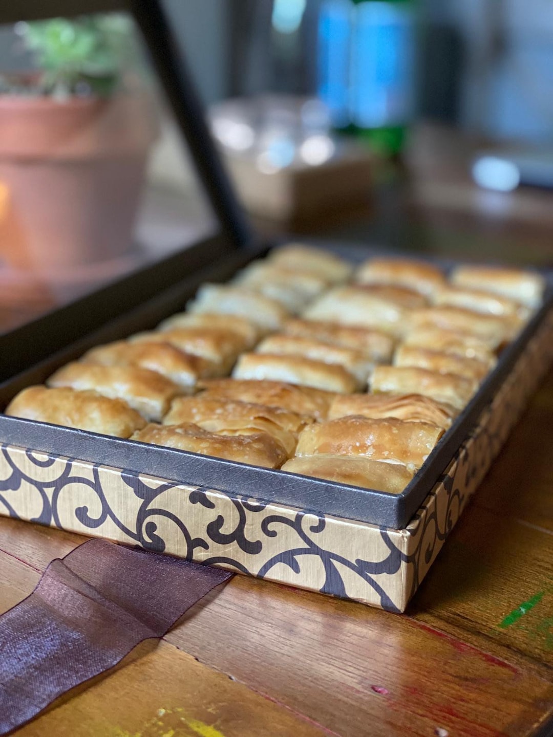 Homemade Syrian Baklava: Organic Ingredients, Vegan Option - Etsy