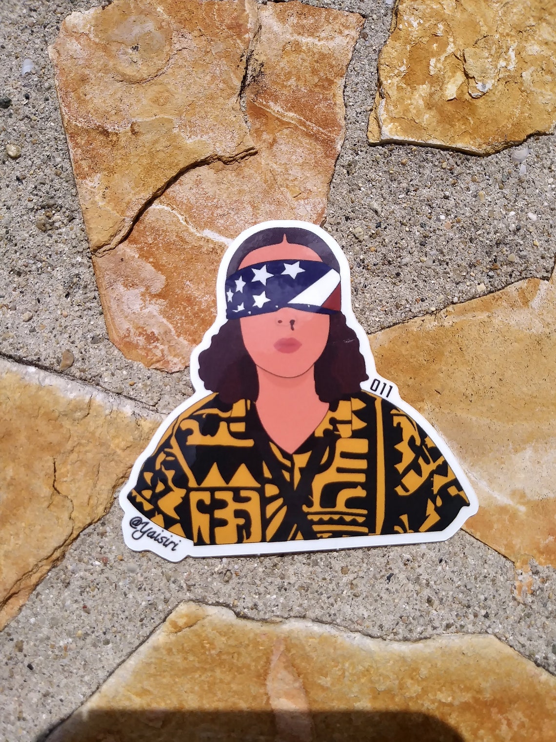 Eleven Sticker, 011, Stranger Things, Outfit Yellow - Etsy