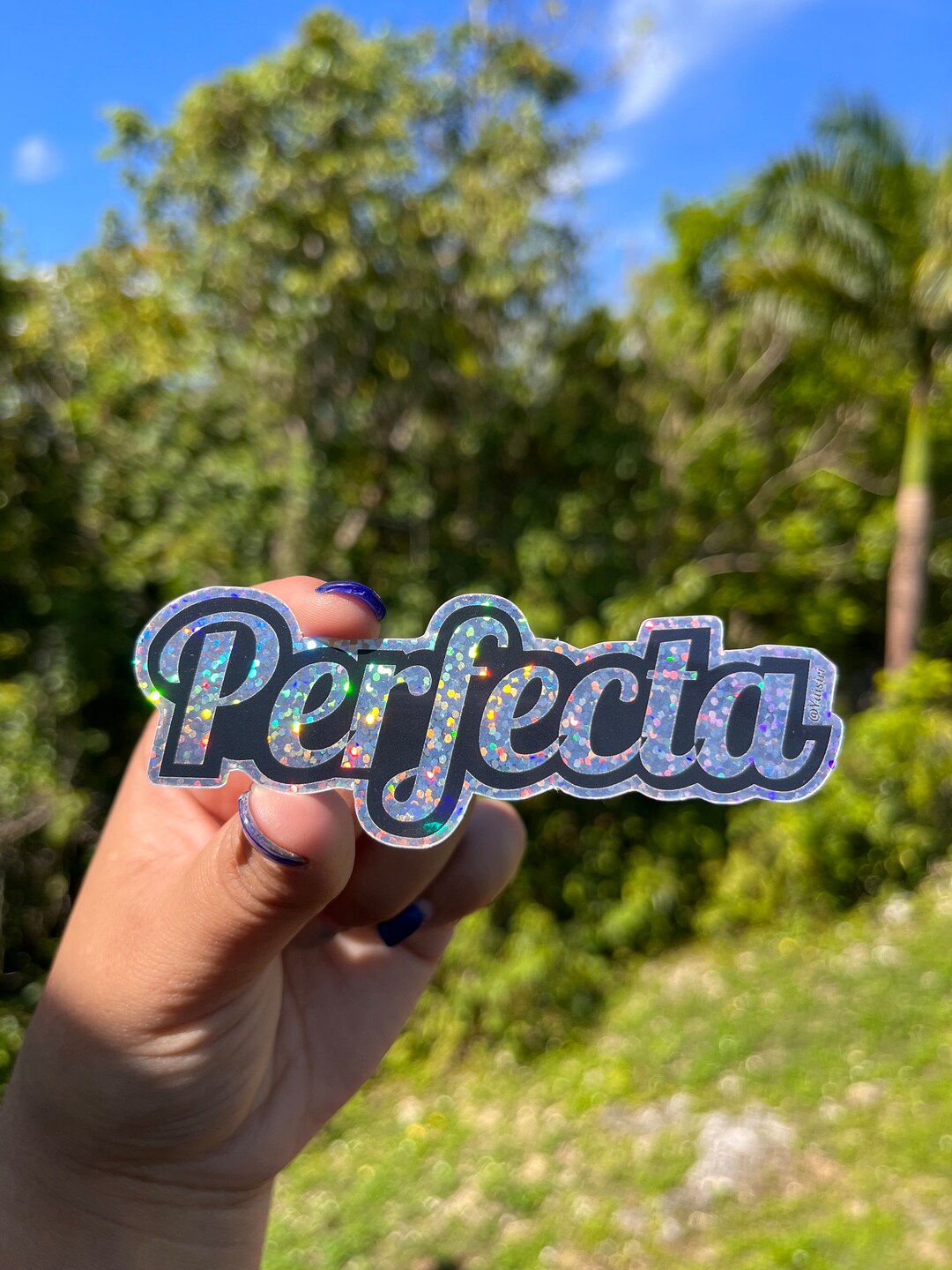Perfecta Sticker Holográfico de Brillo Waterproof - Etsy España