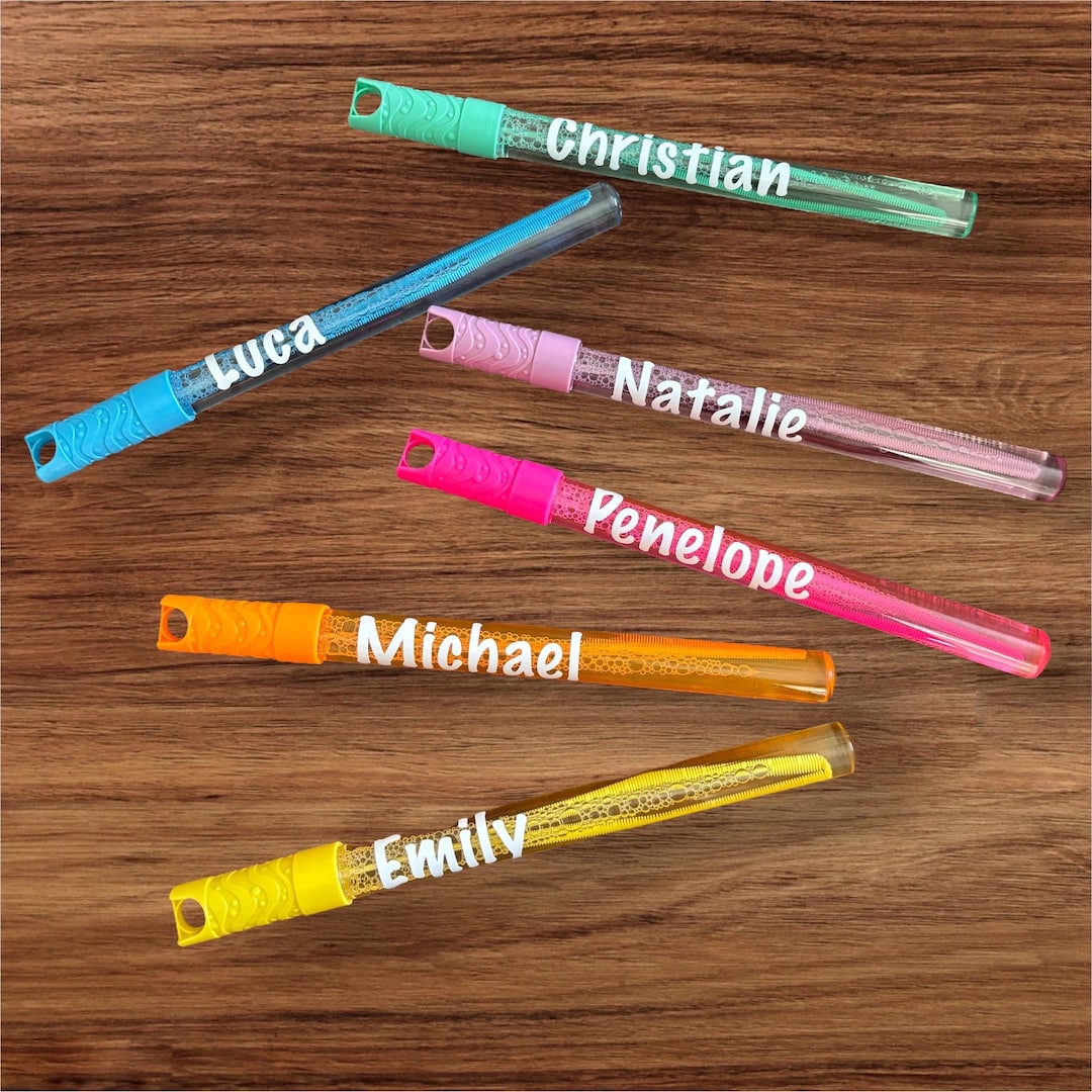 Custom 14 Inch Bubble Wand / Personalized / Party Favor / Summer Gift ...