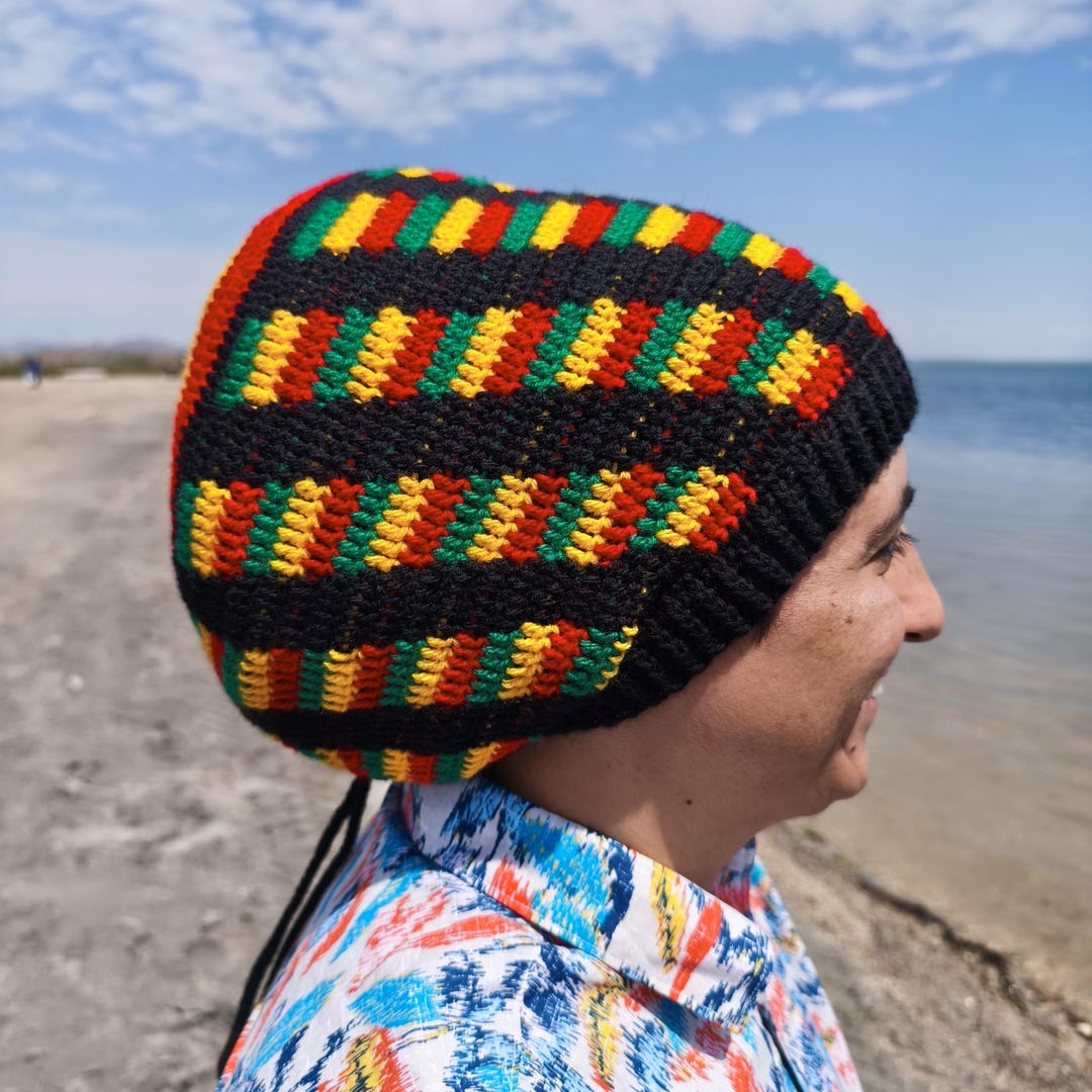 TORNADO Rasta Tam, Dreadlocks Tam, Rasta Hat, Reggae Hat, Jamaican ...