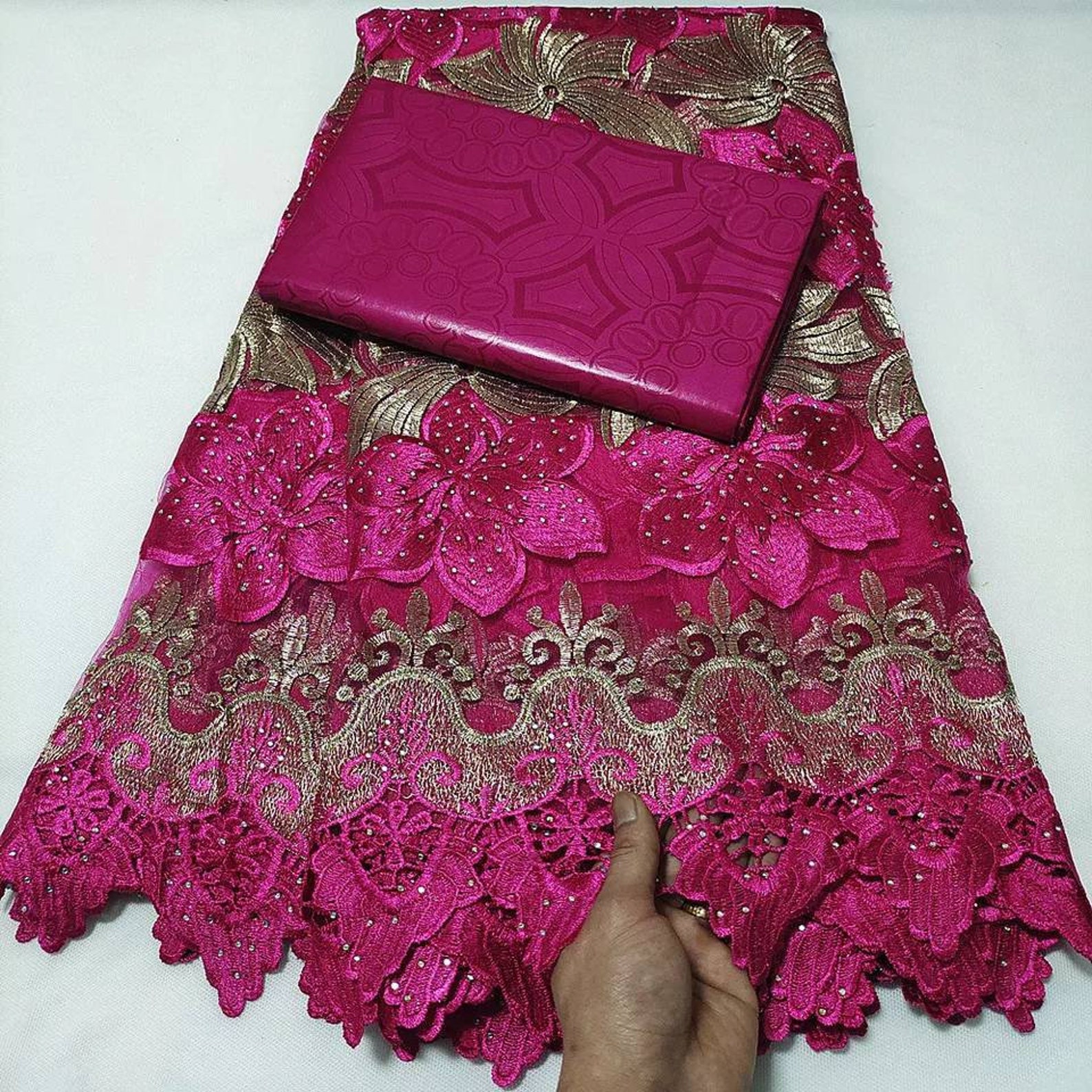 Latest Quality French Tulle Net Embroidered and Bazin Brode Net Fabrics ...